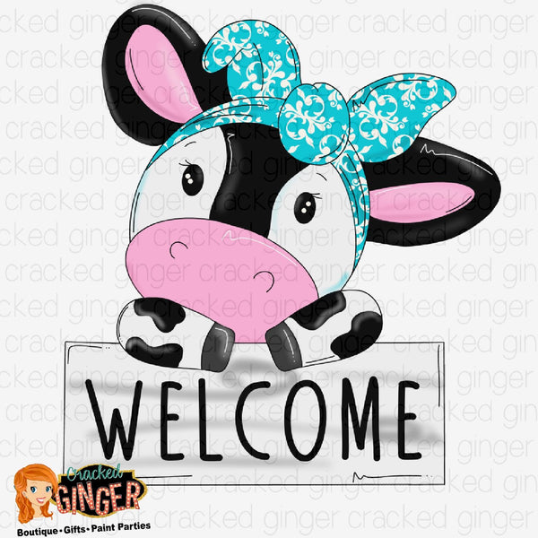 Cow Welcome Template – Cracked Ginger