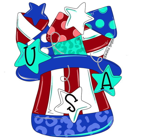 Patriotic Uncle Sam Hat Cutouts and Kits – Cracked Ginger