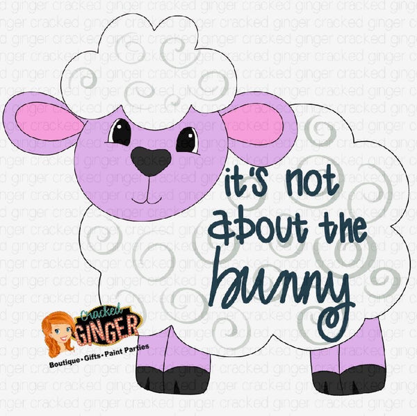 Easter Lamb Template – Cracked Ginger