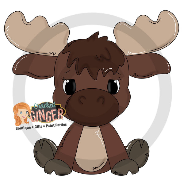 Cute moose – Cracked Ginger